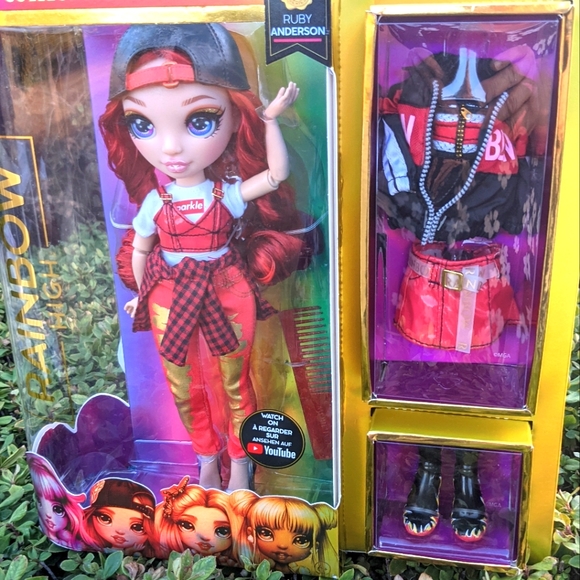 Rainbow High | Toys | Rainbow High Ruby Anderson Red Fashion Doll With ...